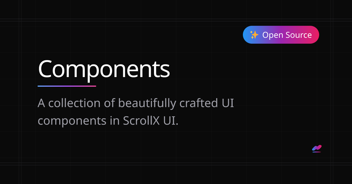 ScrollX UI | Components