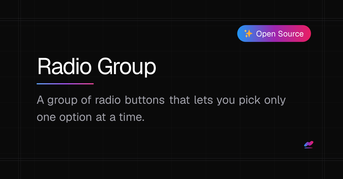 ScrollX UI | Radio Group