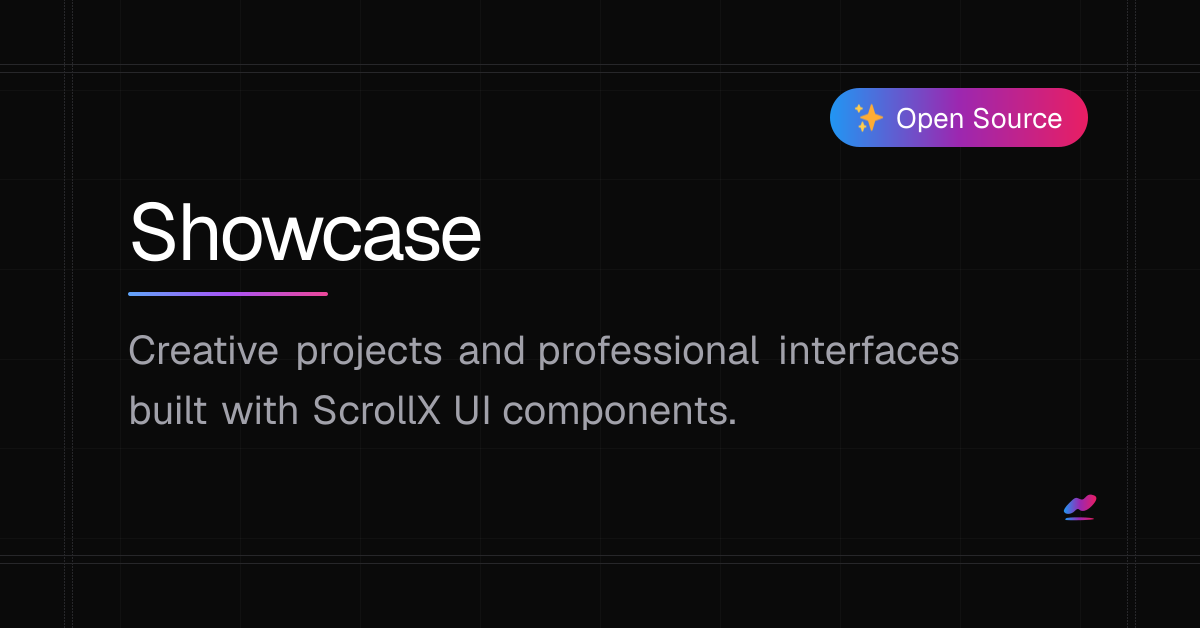 ScrollX UI | Showcase